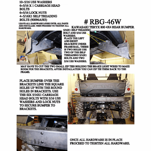 Strong Made | Kawasaki Teryx 800 | 2014-2019 | Rear Bumper