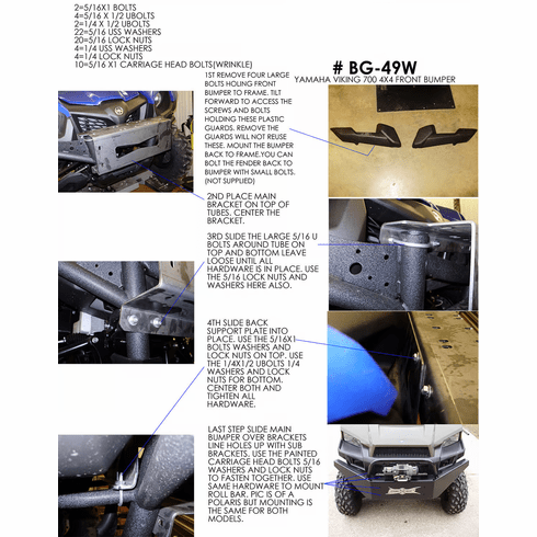 Strong Made | Yamaha Viking 700 2014-2021 | 700 4 2015-2021 | Winch ...