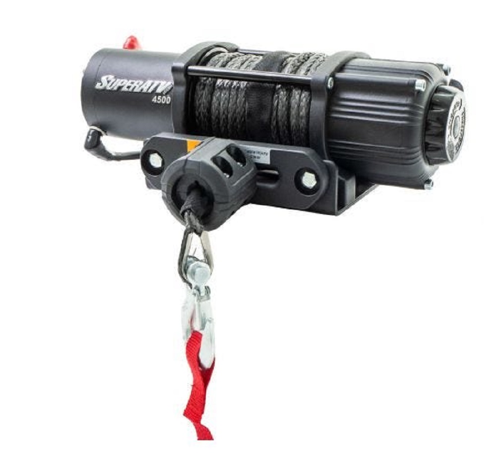 Super ATV 4500 Lb. Black Ops UTV/ATV Synthetic Rope Winch