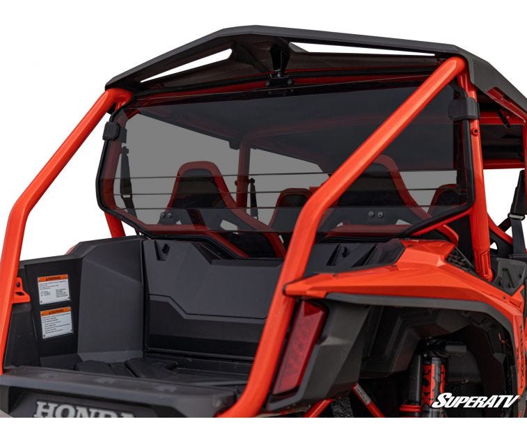SuperATV Clear / Tinted Rear Windshield for Honda Talon 1000 / 1000 X-4