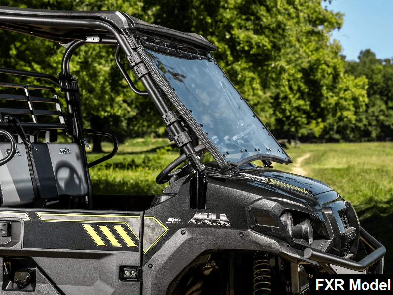 Super ATV | Kawasaki Mule Pro | Scratch Resistant Flip Windshield