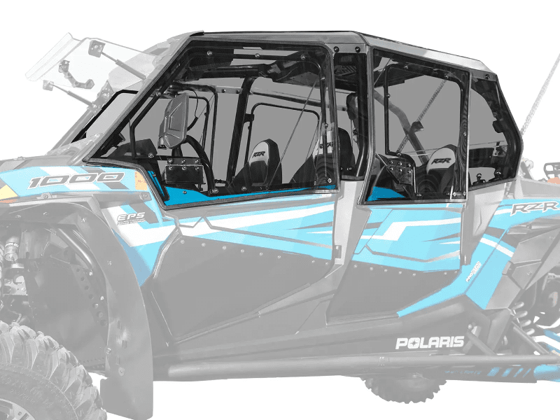 Super ATV | Polaris RZR 1000-4 | Turbo-4 Hard Cab Enclosure Upper Doors