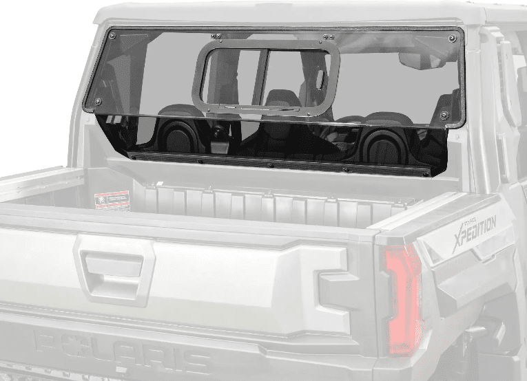 Super ATV | Polaris Xpedition XP | Sliding Rear Windshield