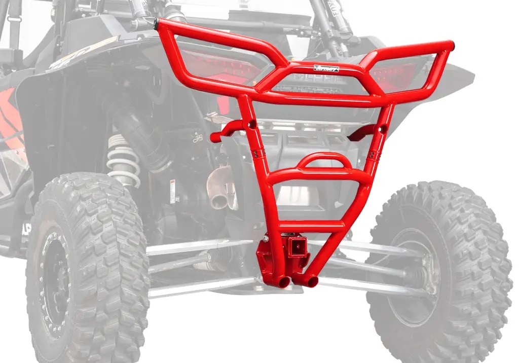 Super ATV Rear Bumper with Receiver Hitch for Polaris RZR XP 1000