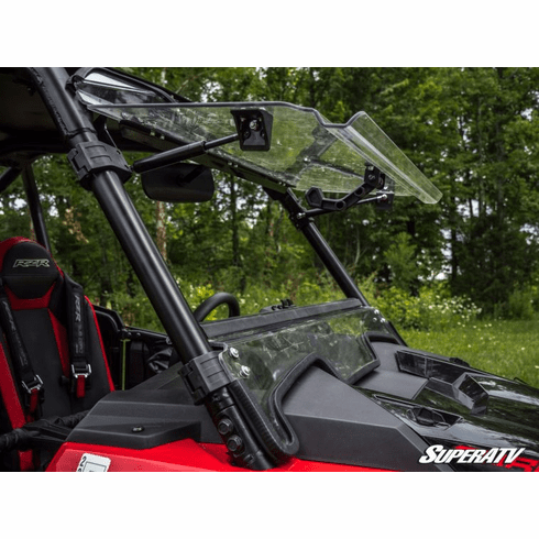 Super ATV Scratch Resistant Flip Up Windshield for Polaris