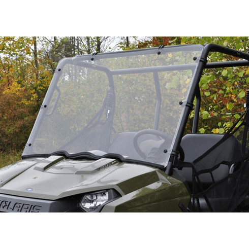 Super ATV Scratch Resistant Full Windshield for Polaris Ranger Midsize