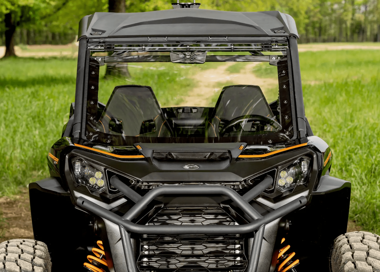 Superatv Can-am Maverick Trail Maxdrive Power Flip Windshield