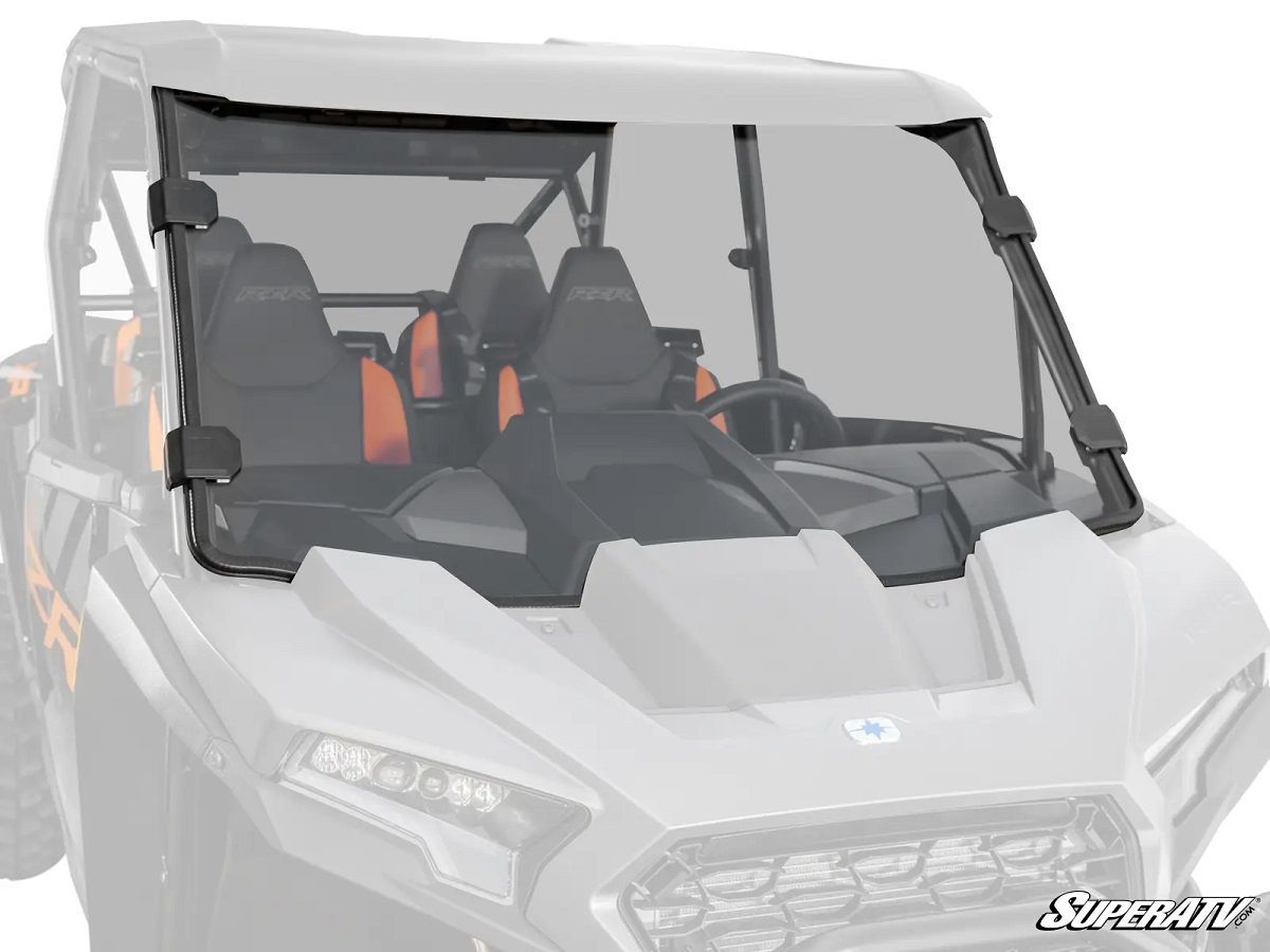 SuperATV Full Windshield for 2024+ Polaris RZR XP - Clear | Tinted