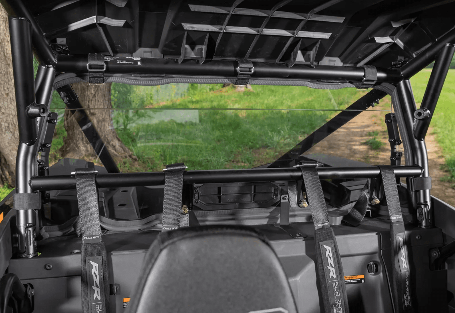 Superatv Polaris RZR XP Rear Vented Windshield