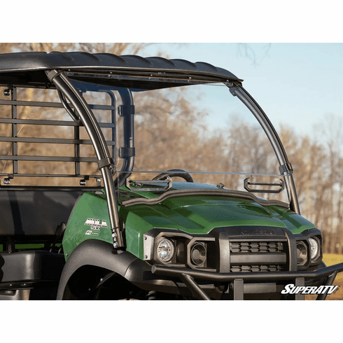SuperATV Polycarbonate Vented Full Windshield for Kawasaki Mule SX