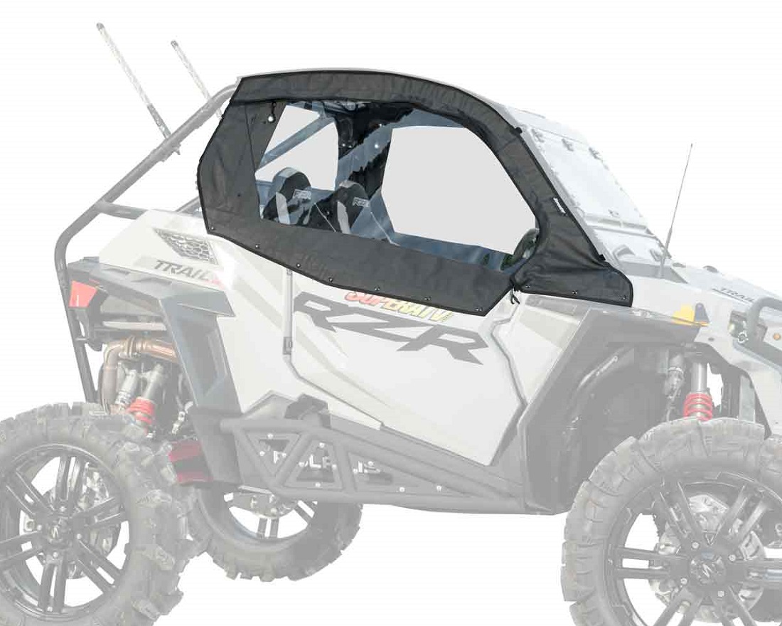 SuperATV Primal Soft Cab Enclosure Upper Doors for Polaris RZR Trail ...