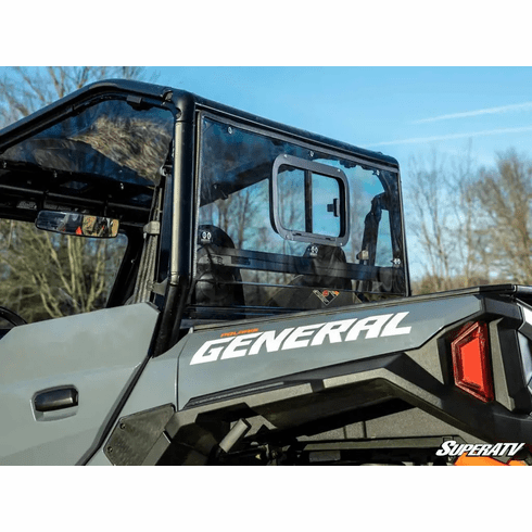 SuperATV Sliding Rear Window for Polaris General XP 1000 / 1000
