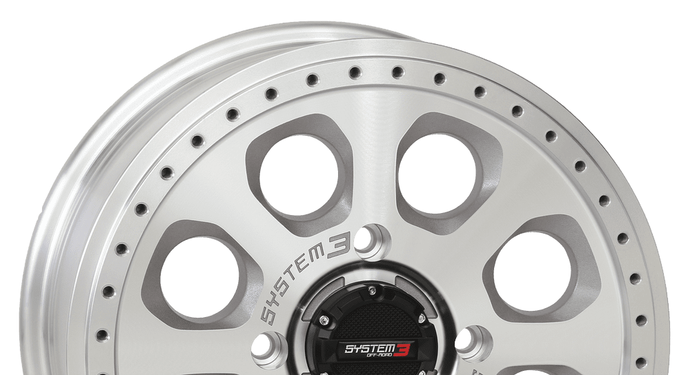 System 3 SB-7 Beadlock 15" UTV Wheel - Matte Black | Matte Titanium ...