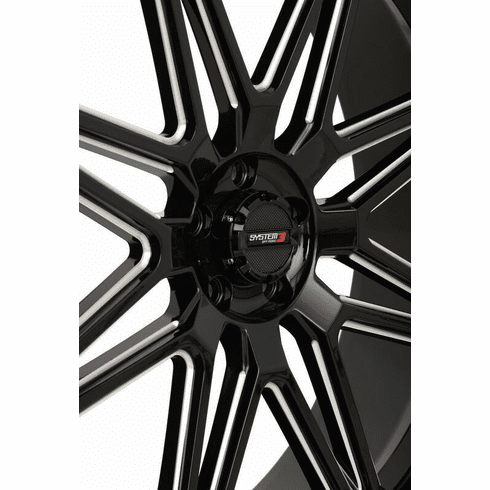 System 3 | ST-7 Gloss Black & Milled UTV Wheel - 24"