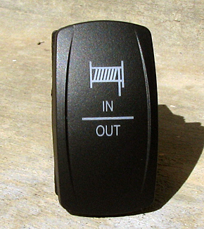 Winch In And Out - Momentary Led Lighted Rocker Switch