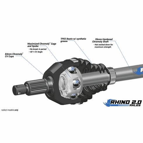 Yamaha Viking Rhino 2.0 Big Lift Kit Heavy-Duty Axle