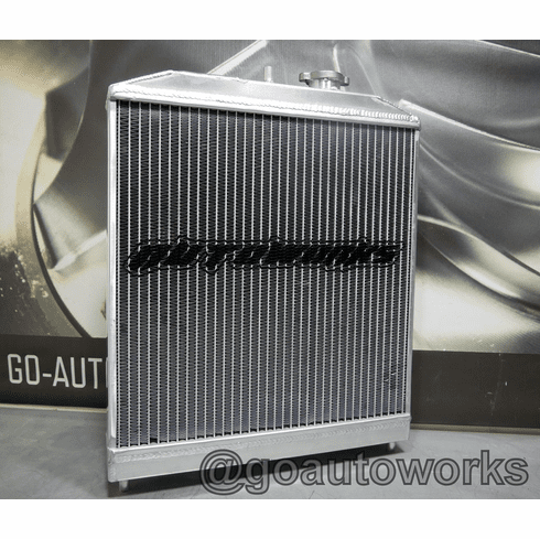 GO-AUTOWORKS 3 row Triple Core Half Sized Radiator Civic Integra D16 ...