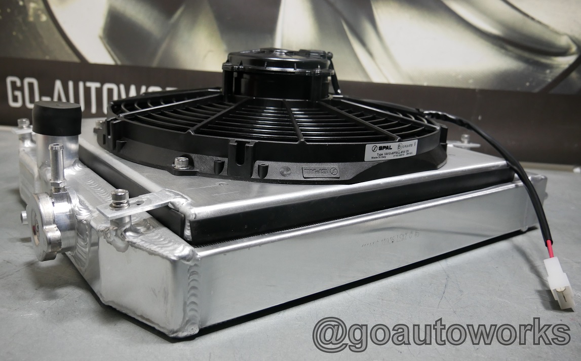 GO_AUTOWORKS Radiator + Shroud + SPAL Fan combo