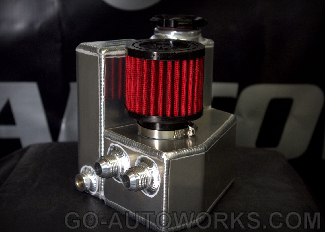 GO-AUTOWORKS EK Catchcan and Overflow Combo DRIVER SIDE