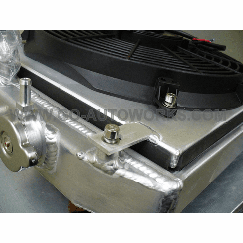 GO-AUTOWORKS Aluminum Radiator Shroud Slim Fan