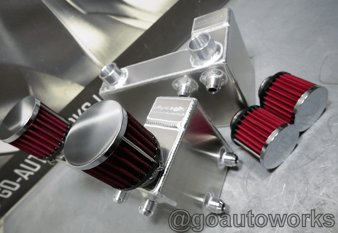 GO-AUTOWORKS Aluminum Catch Can Kit