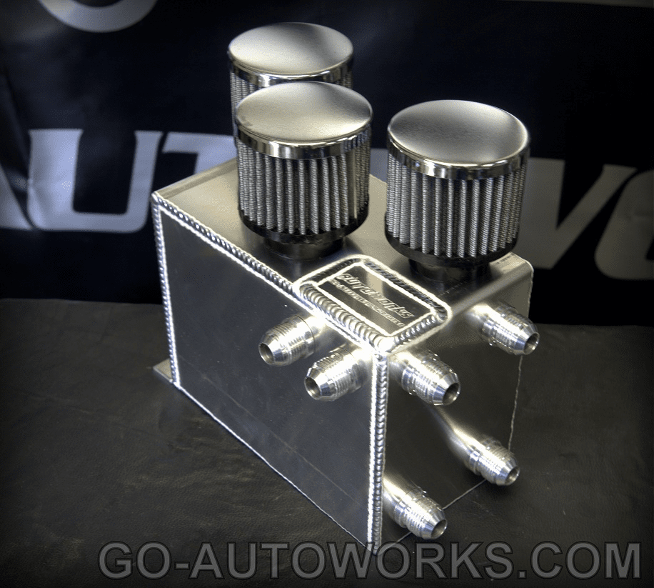 GO-AUTOWORKS Aluminum Catch Can Kit
