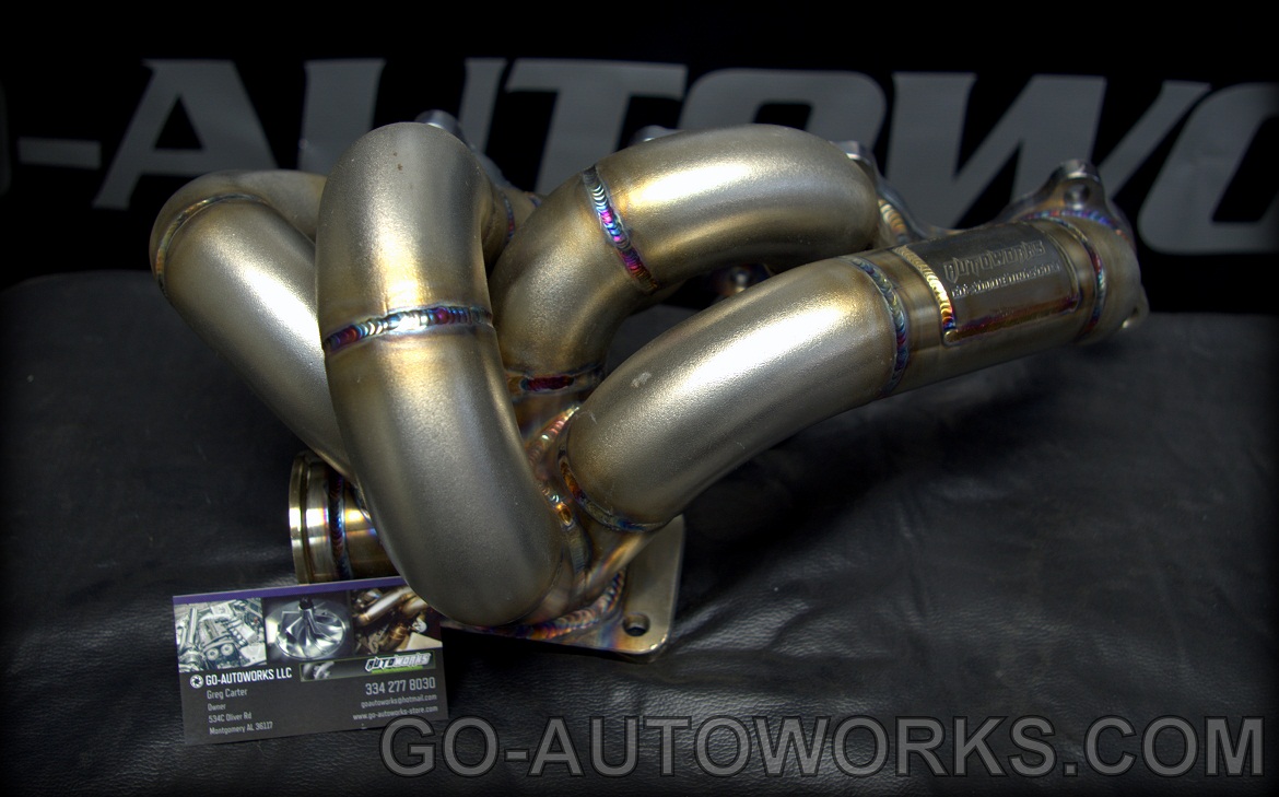 GO-AUTOWORKS H22 H2b F20B H23 DOHC VTEC turbo manifold Civic Integra ...