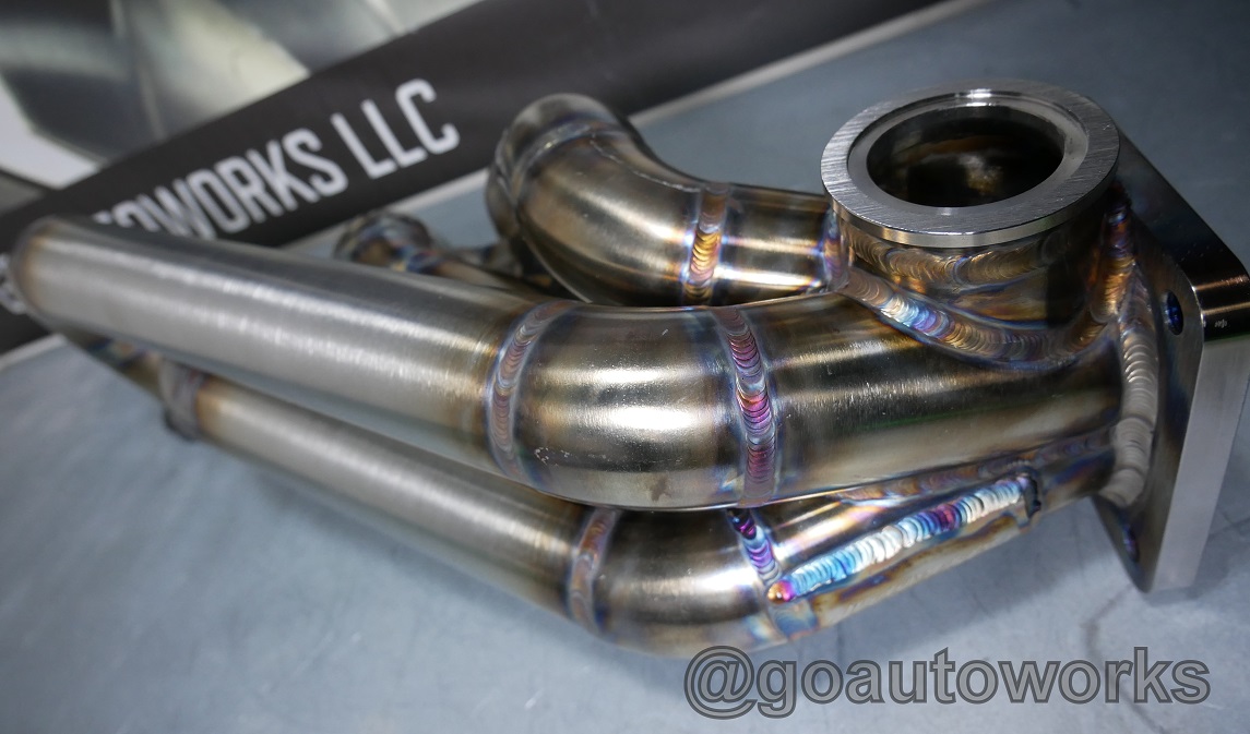 GO-AUTOWORKS K20 K24 turbo manifold sidewinder EP3 RSX EG EK EF Civic ...
