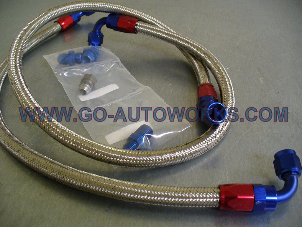 GO-AUTOWORKS Pro GT / Ball Bearing Turbo Water Line Kit