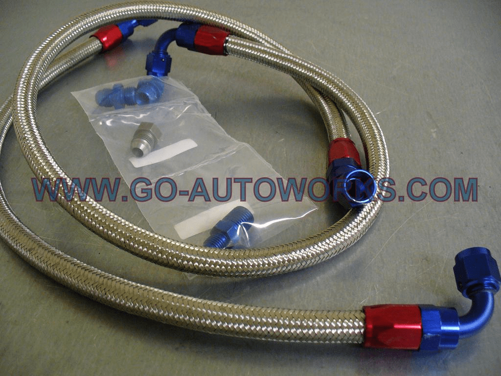 GO-AUTOWORKS Turbo Oil Line Kits, Fittings and Oiling!!