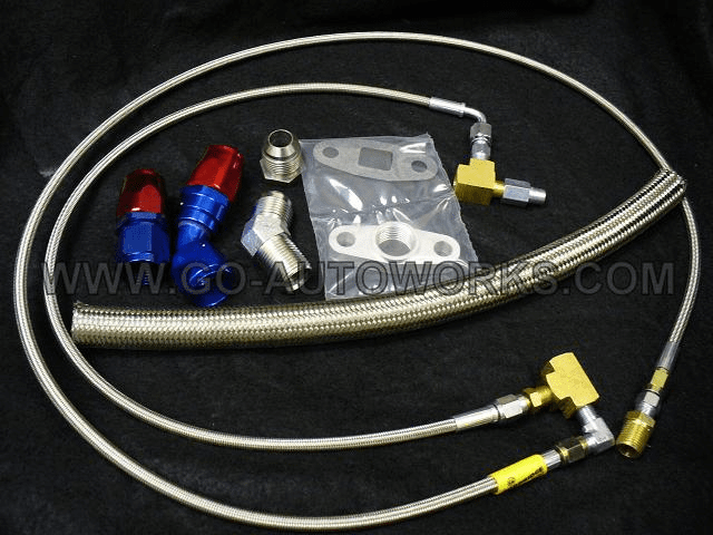 GO-AUTOWORKS Turbo Oil Line Kits, Fittings and Oiling!!