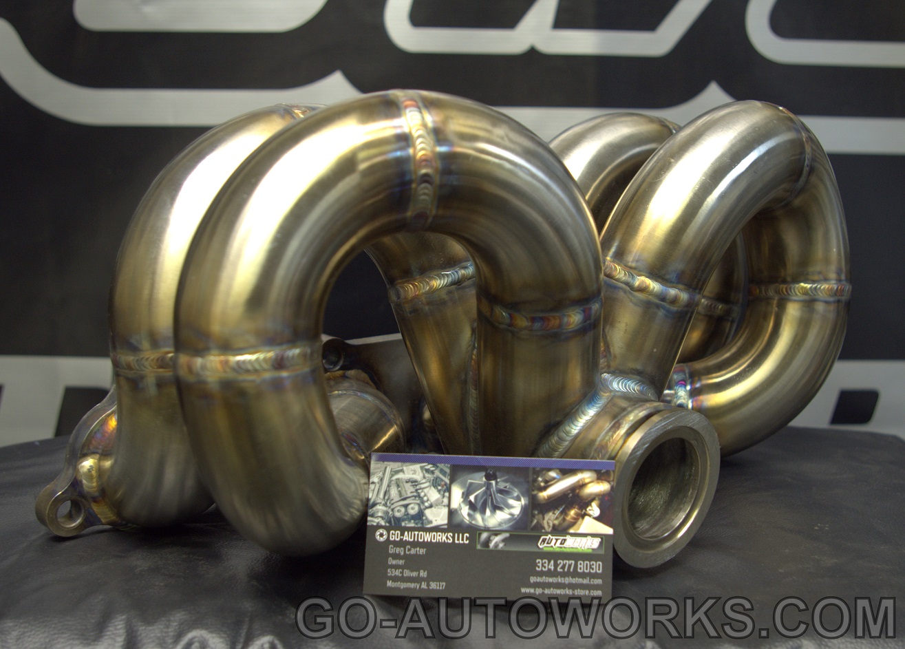 GO-AUTOWORKS Stainless Ramhorn Manifolds for Civic Integra B16 B18 D16 D15