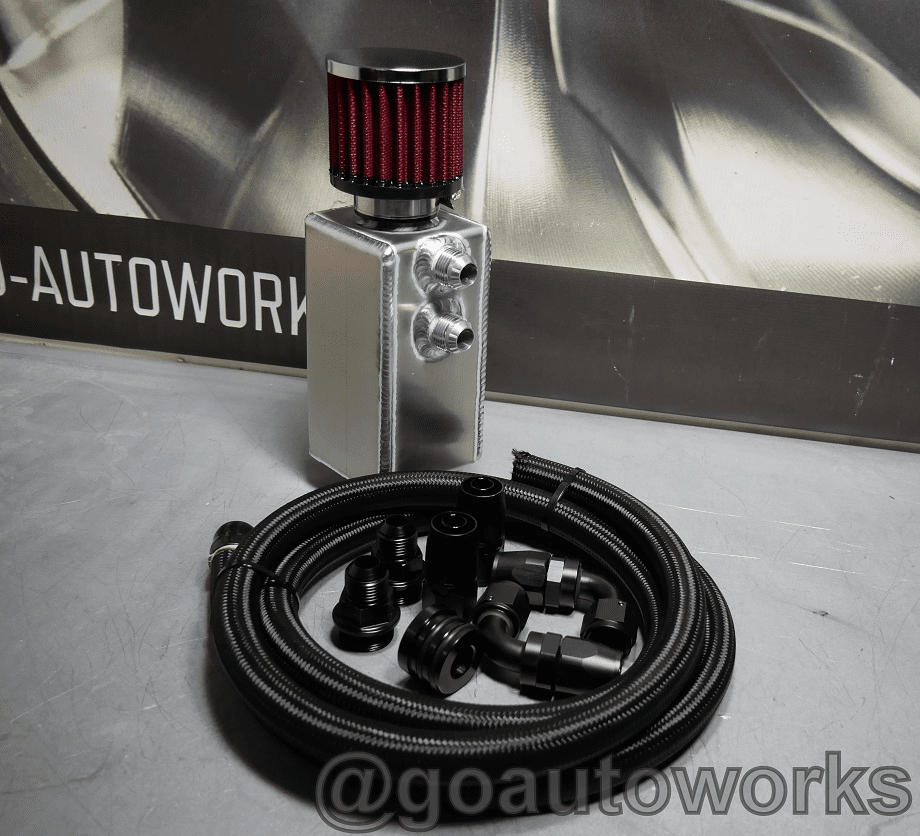 GO-AUTOWORKS Aluminum Catch Can Kit