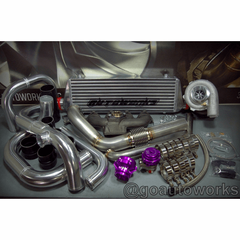 GO-AUTOWORKS Street Turbo Kit Honda Civic Acura Integra Del Sol CRX D16 ...