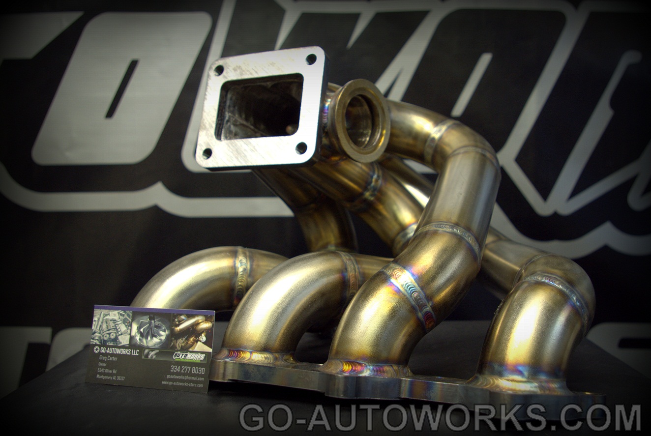 GO-AUTOWORKS EF CRX T3 T4 Topmount Turbo Manifold D16 B16 B18 B20
