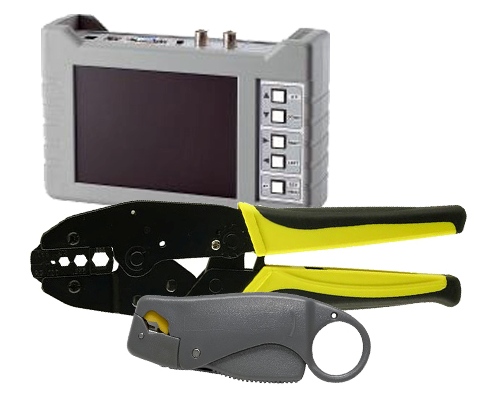 Professional CCTV Tools, RG6 and RG59 Crimpers, CCTV Service Monitors ...