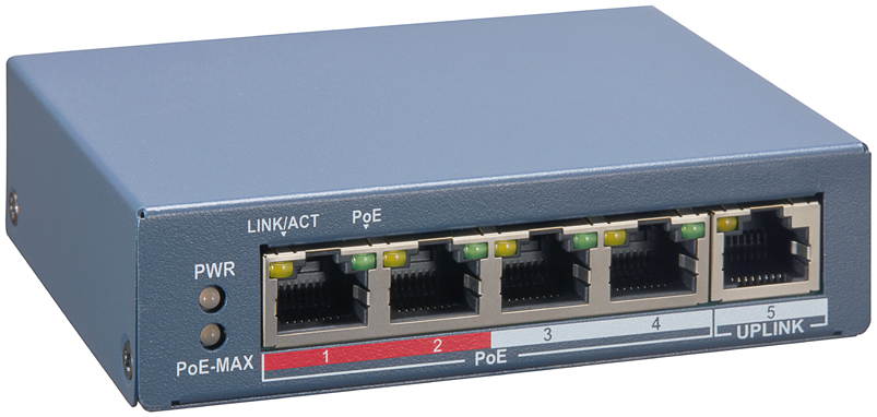 LTS POE-SW401S 4 Port PoE Switch with 1 Port Uplink with Network ...