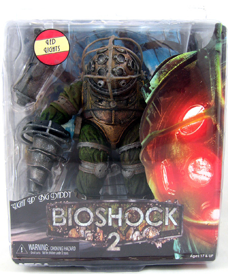 Bioshock 2 Big Daddy BOUNCER LED Lights Up Deluxe Figure NECA toys