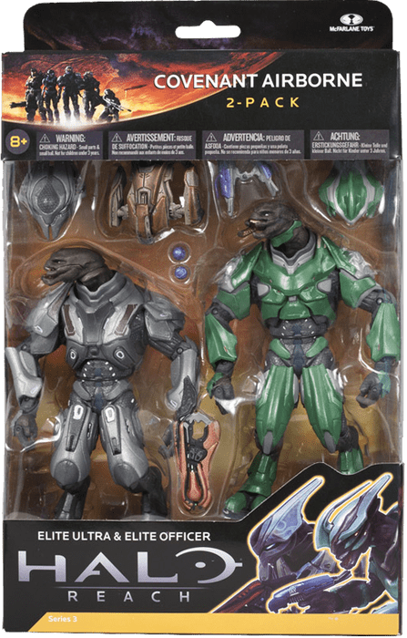 Halo Reach Series 3 Covenant Rangers Elite Officer And Elite Ultra 2 Pack