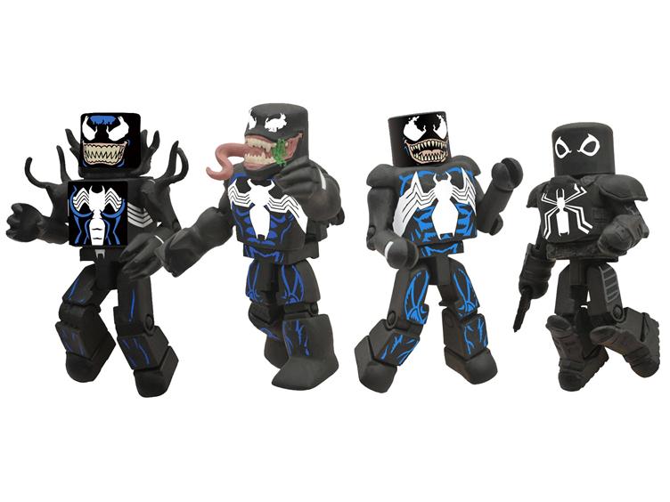 Marvel Minimates Venom Through the Ages Exclusive 4 Figure Box Set