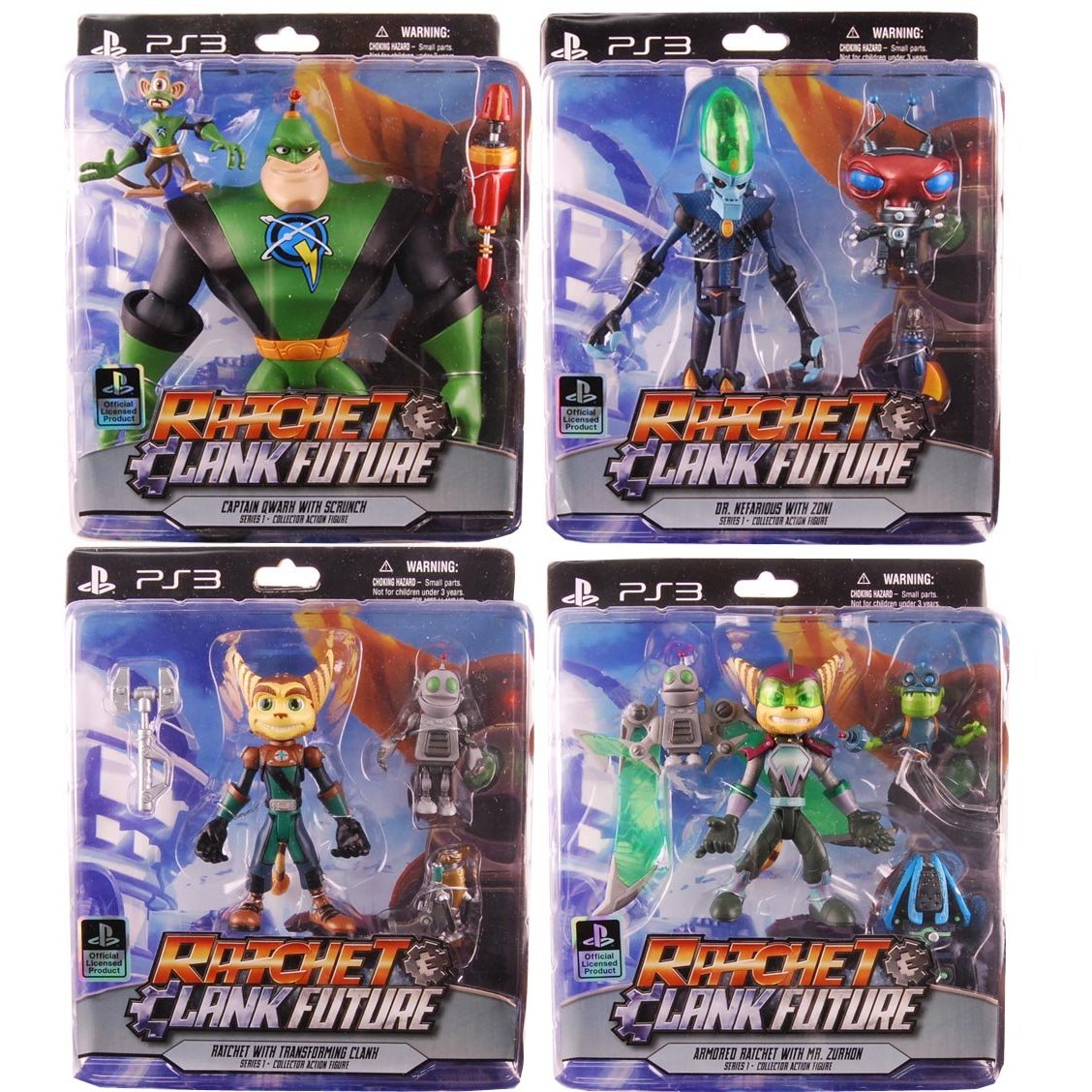 Ratchet Clank video game 4 Figure Set