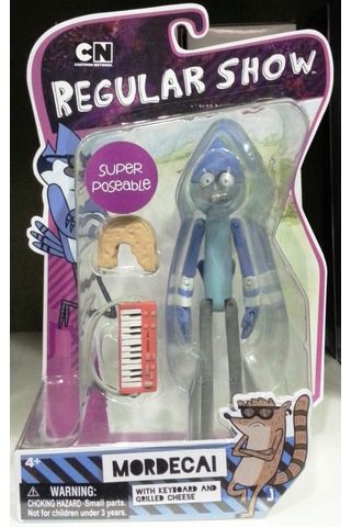 Regular Show Mordecai w/ Keyboard & Grilled Cheese 5in Action Figure