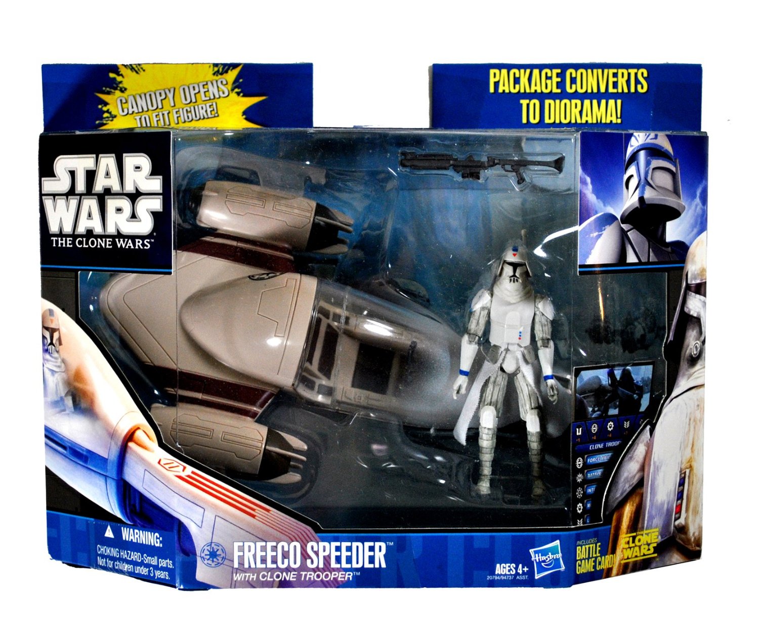 Star Wars Clone Wars Freeco Speeder with Clone Trooper Action Figure