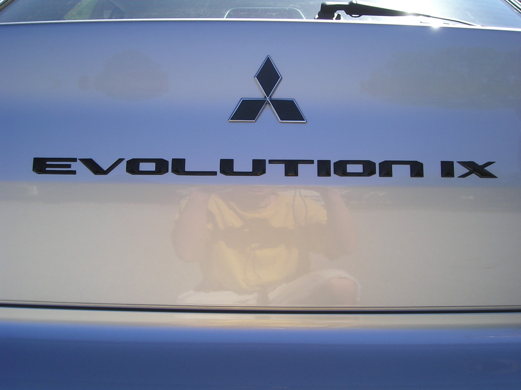Mitsubishi Lancer EVOLUTION IX Uk Badge Black