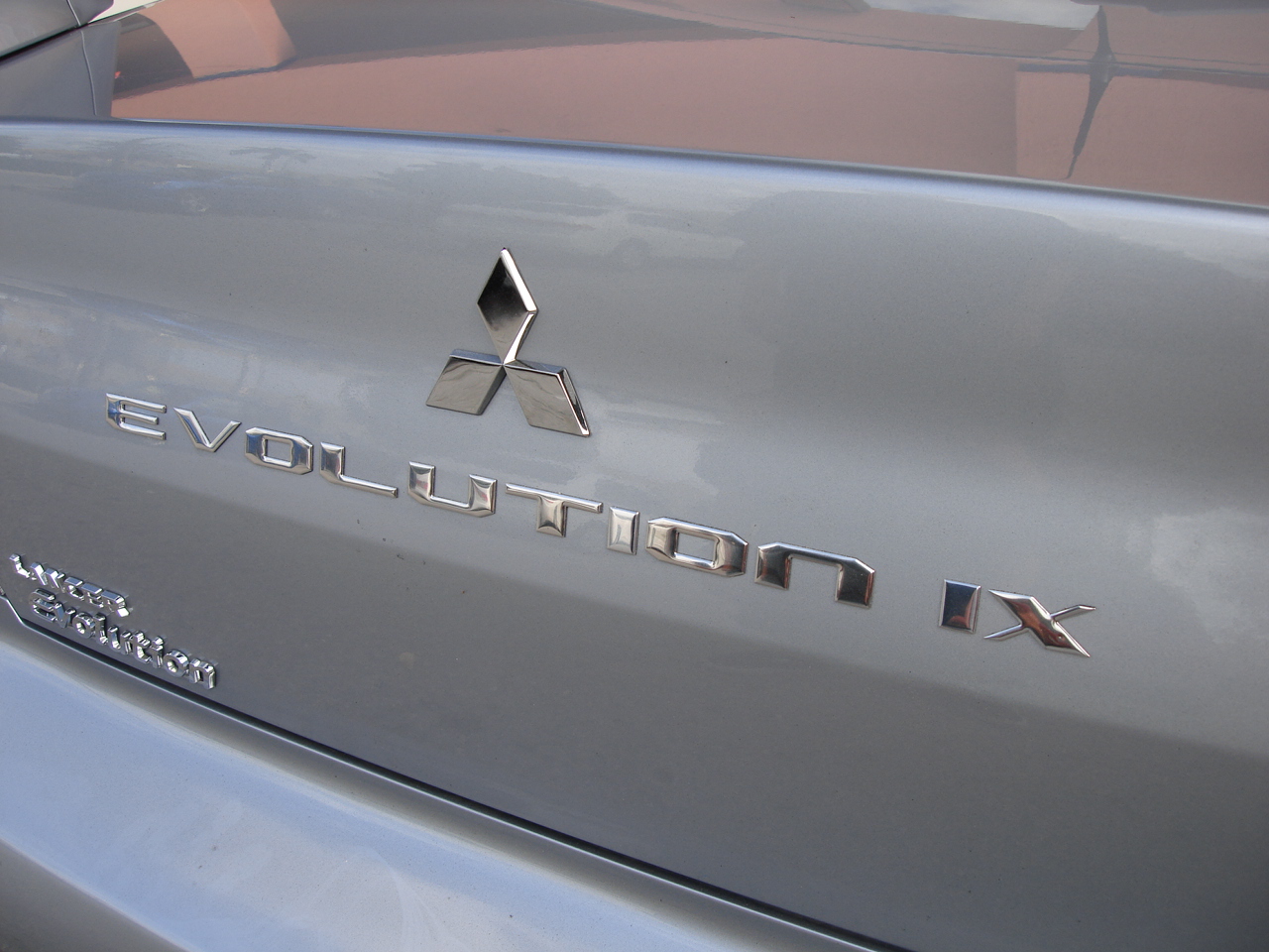 Mitsubishi Lancer EVOLUTION IX Uk Badge Chrome