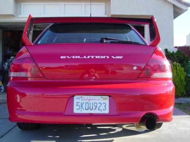 Mitsubishi Lancer EVOLUTION VIII Uk Badge Chrome