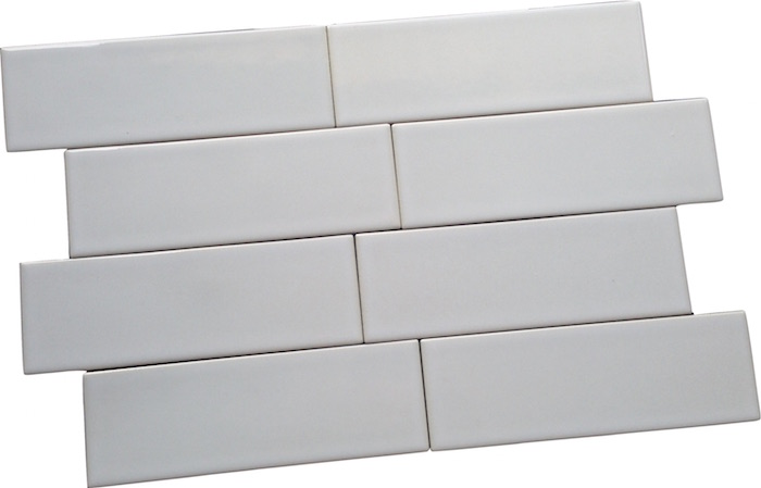 Antique White 4 x 12" Handcrafted Glazed Premium Tile