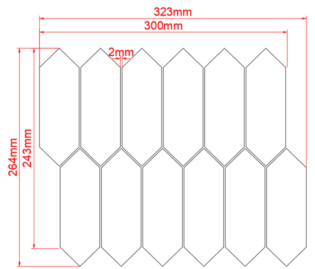 Calacatta Gold Honed Picket Marble Mosaic Floor and Wall Tile