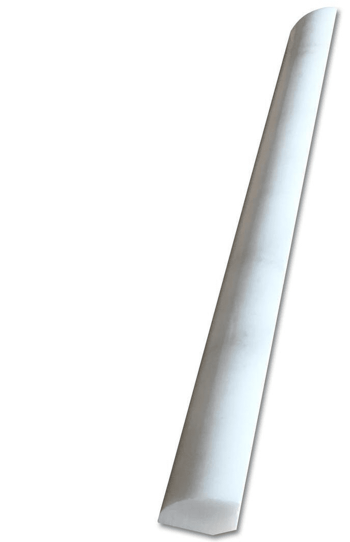 Carrara Bianco Marble Quarter Round Polished Trim