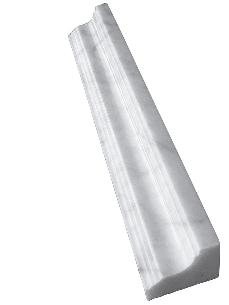 Carrara Bianco Polished Marble Cornice Trim